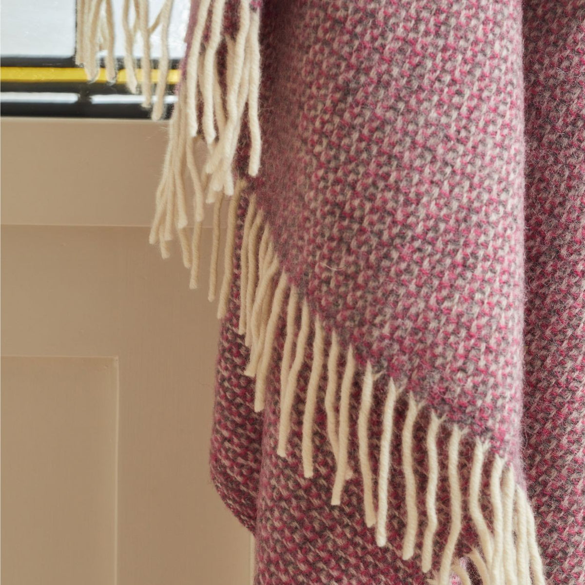 100% Wool Blankets & Throws - Illusion Pink/Grey – The Dingle Woollen ...